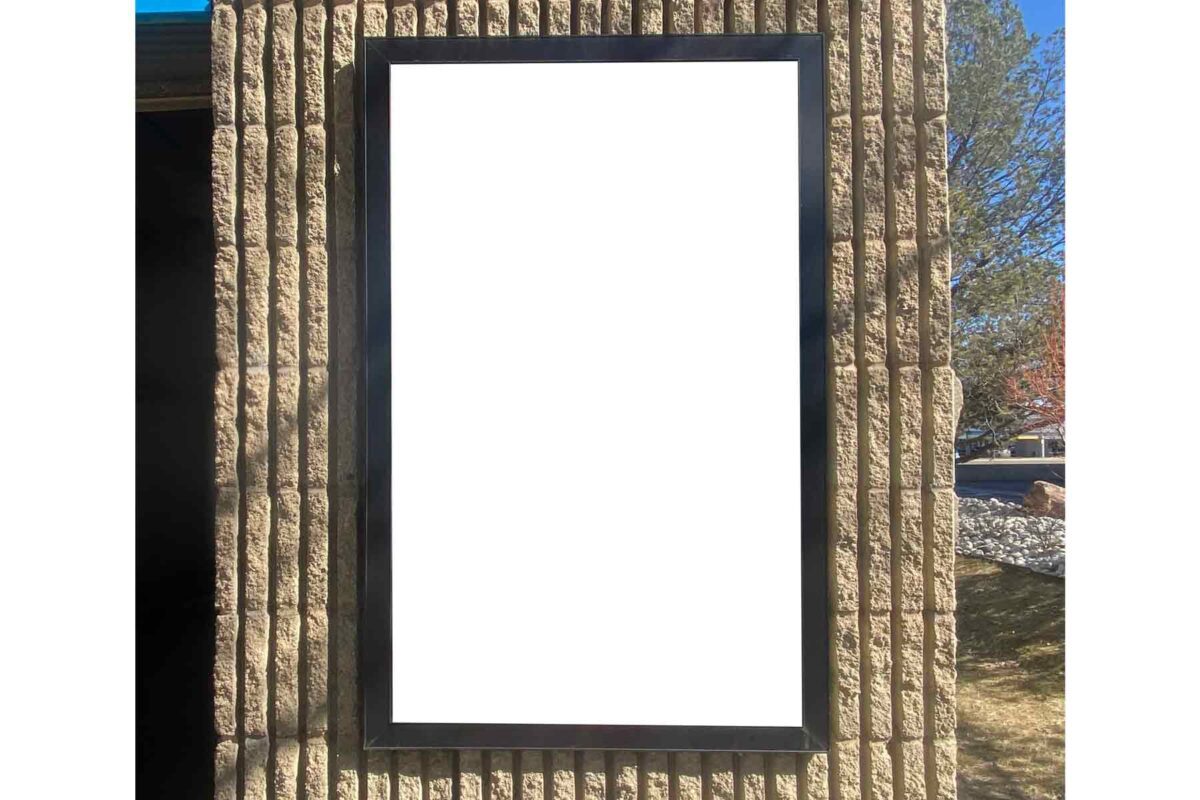 Aluminum Wall Sign Frame - zoomnsupply.com