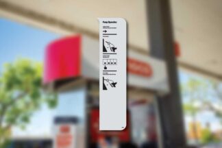 Conoco - Nozzle Sign Overlay - Gilbarco Encore S - Decal