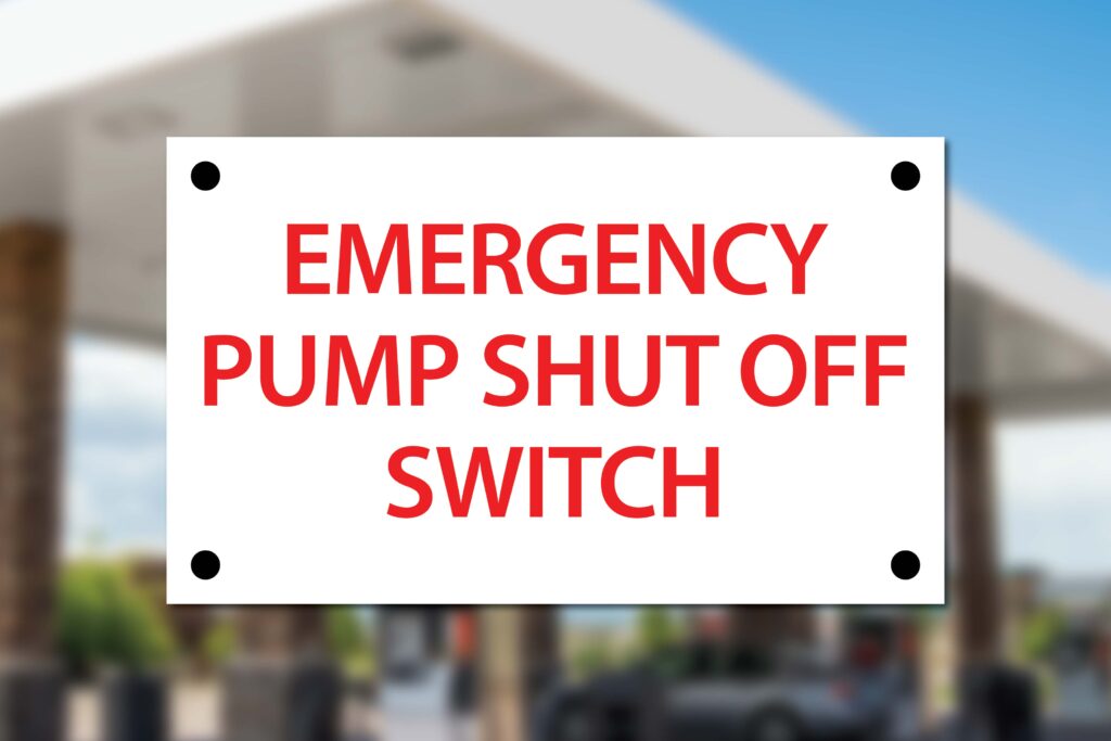 "Emergency Shut-Off Switch" - Sign