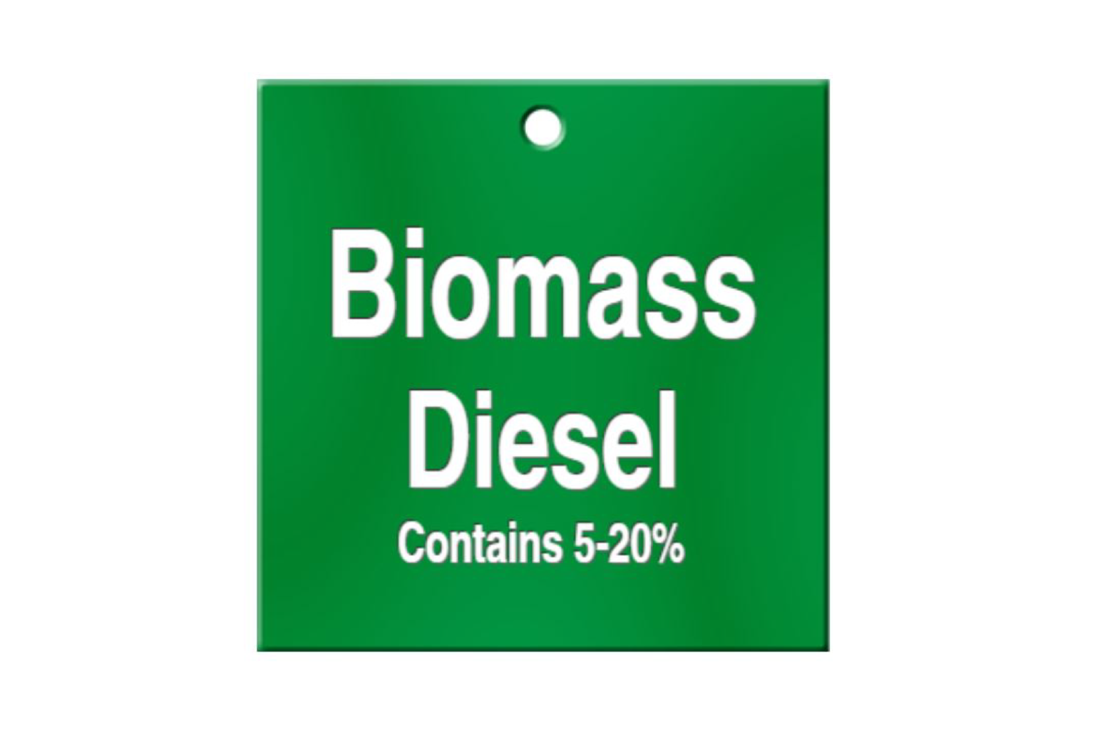 Biomass Diesel - Tank Tag