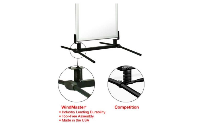 Windmaster Classic Curb Sign 1005-Tool-Free Assembly