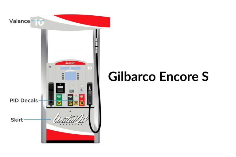 United Pacific - Keypad Receipt - Gilbarco Encore S Decal