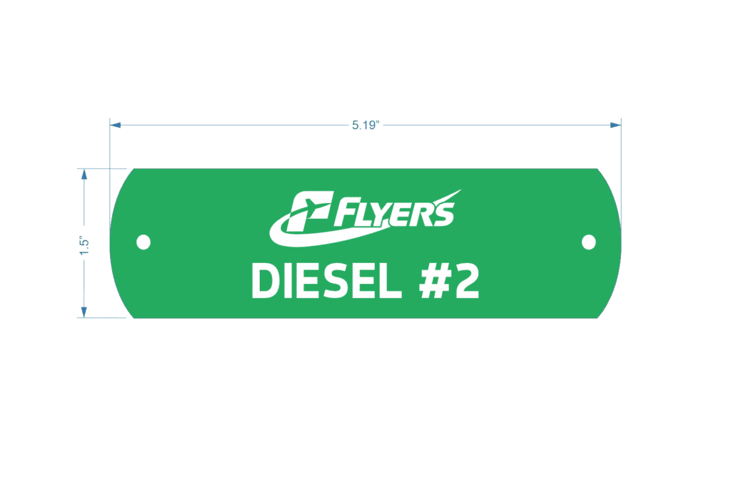 Flyers Energy - Diesel #2 – Tank Tag