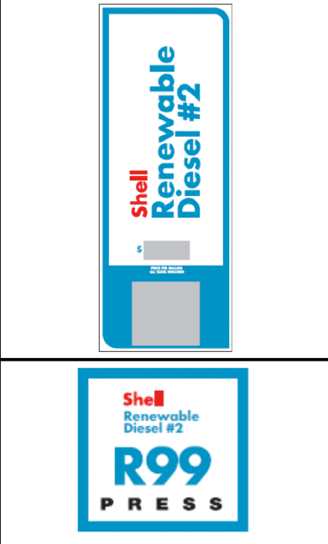 Shell | Renewable Diesel #2 | PID | Gilbarco Encore 300 | Decal